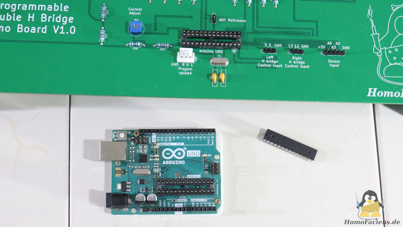 PC: Demo board of a double H bridge - HomoFaciens