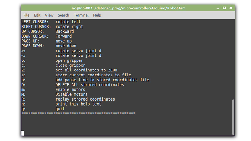 Robotic arm v1.0 - HomoFaciens